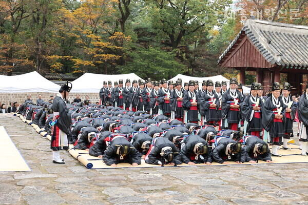 2023년 종묘추향대제 종묘 영녕전 봉행 The ancestral rites ceremony was held at Jongmyo